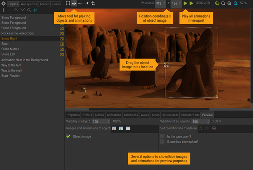 Scenes and Objects - The Official Visionaire Studio: Adventure Game Engine Wiki