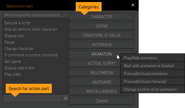 Action Parts - The Official Visionaire Studio: Adventure Game Engine Wiki